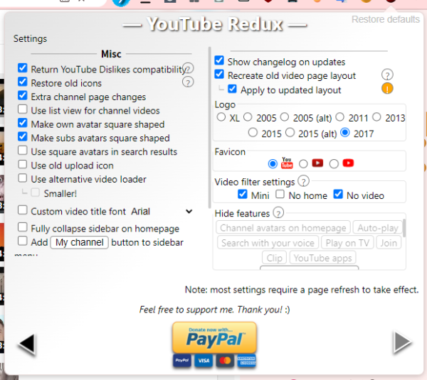 【YouTube Redux】YouTubeを古いデザインに戻す拡張機能 | ナポリタン寿司のPC日記